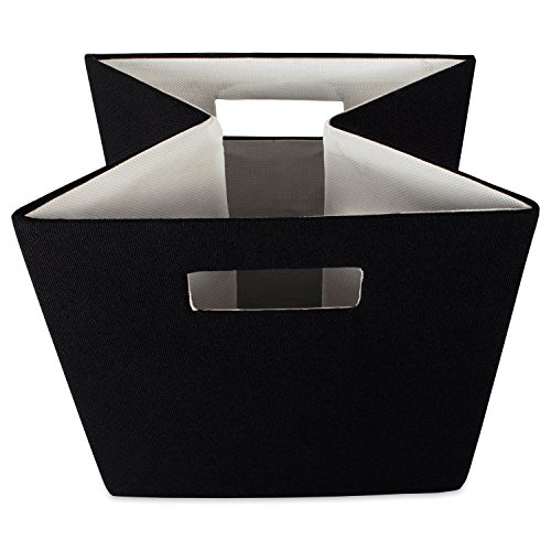 DII Poly-Cube Storage Collection Hard Sided, Collapsible Solid, Large, Black