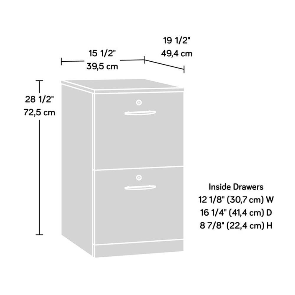 BOWERY HILL 2 Drawer Transitional File Cabinet in Classic Cherry