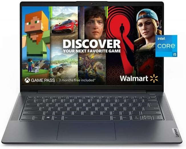Lenovo IdeaPad 5i, 14" FHD IPS Display, Fingerprint Reader, Intel Core i5-1135G7 (Beat i7-1160G7) Processor up to 2.4 GHz, 8GB RAM, 256 SSD, Backlit Keyboard, HDMI, Windows 11, EAT Cloth