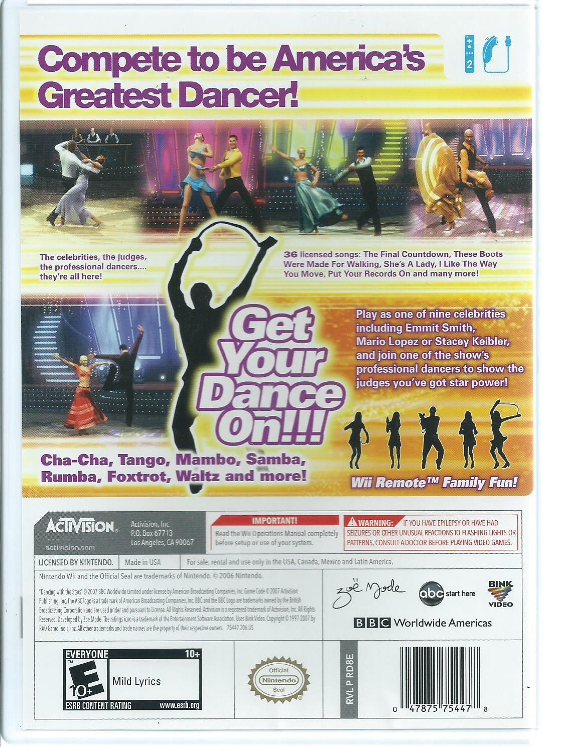 Dancing With The Stars - Nintendo Wii