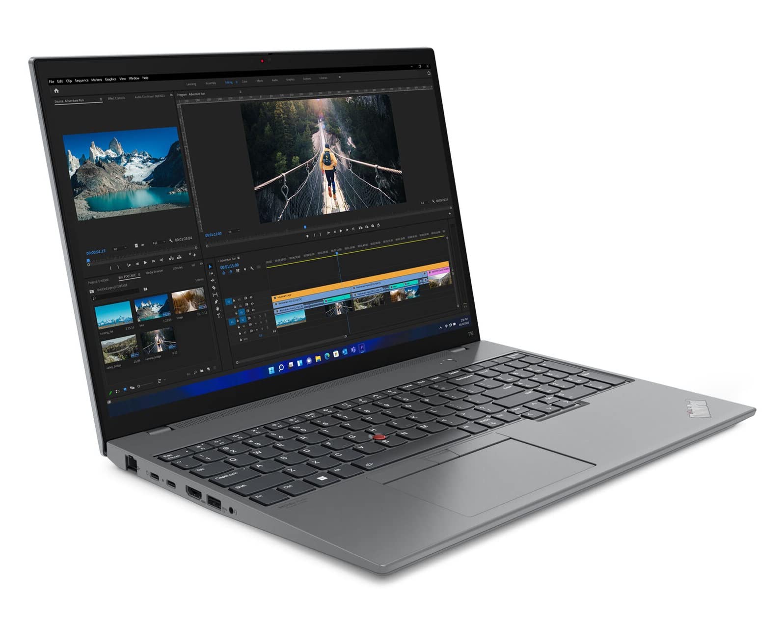 Lenovo ThinkPad T16 Laptop with Ryzen 7 PRO 6850U Processor, 16GB RAM, 1TB Gen4 Performance SSD, 16" WUXGA (1920 x 1200) 300nits Anti-Glare Touchscreen, FHD Cam, Numeric Keypad, Win11 Pro (Storm Gray)