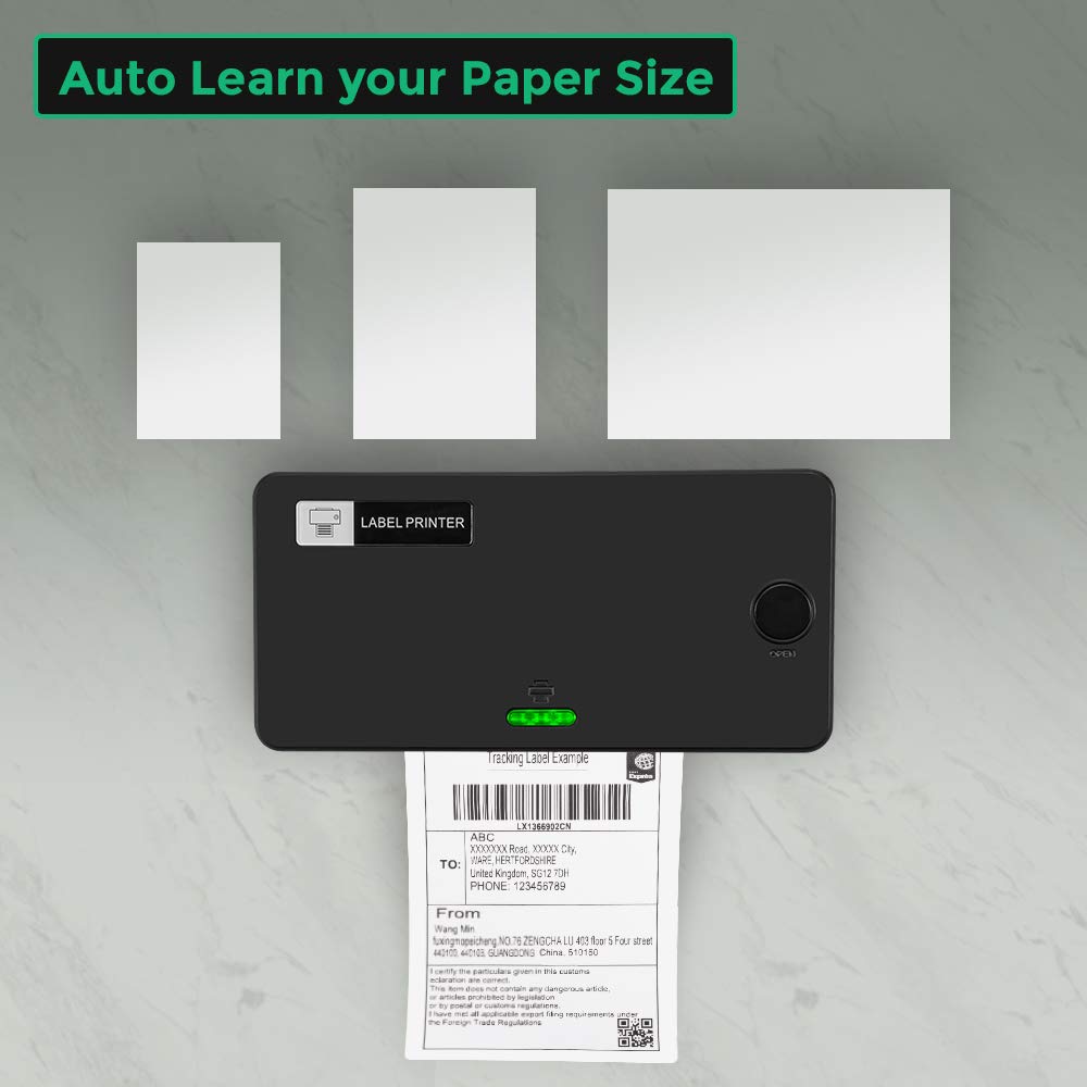 MUNBYN Blue Label Printer, 150 mm/s Thermal Shipping Label Printer for Shipping Packages, Compatible with UPS, USPS, FedEx, Industrial Label Makers