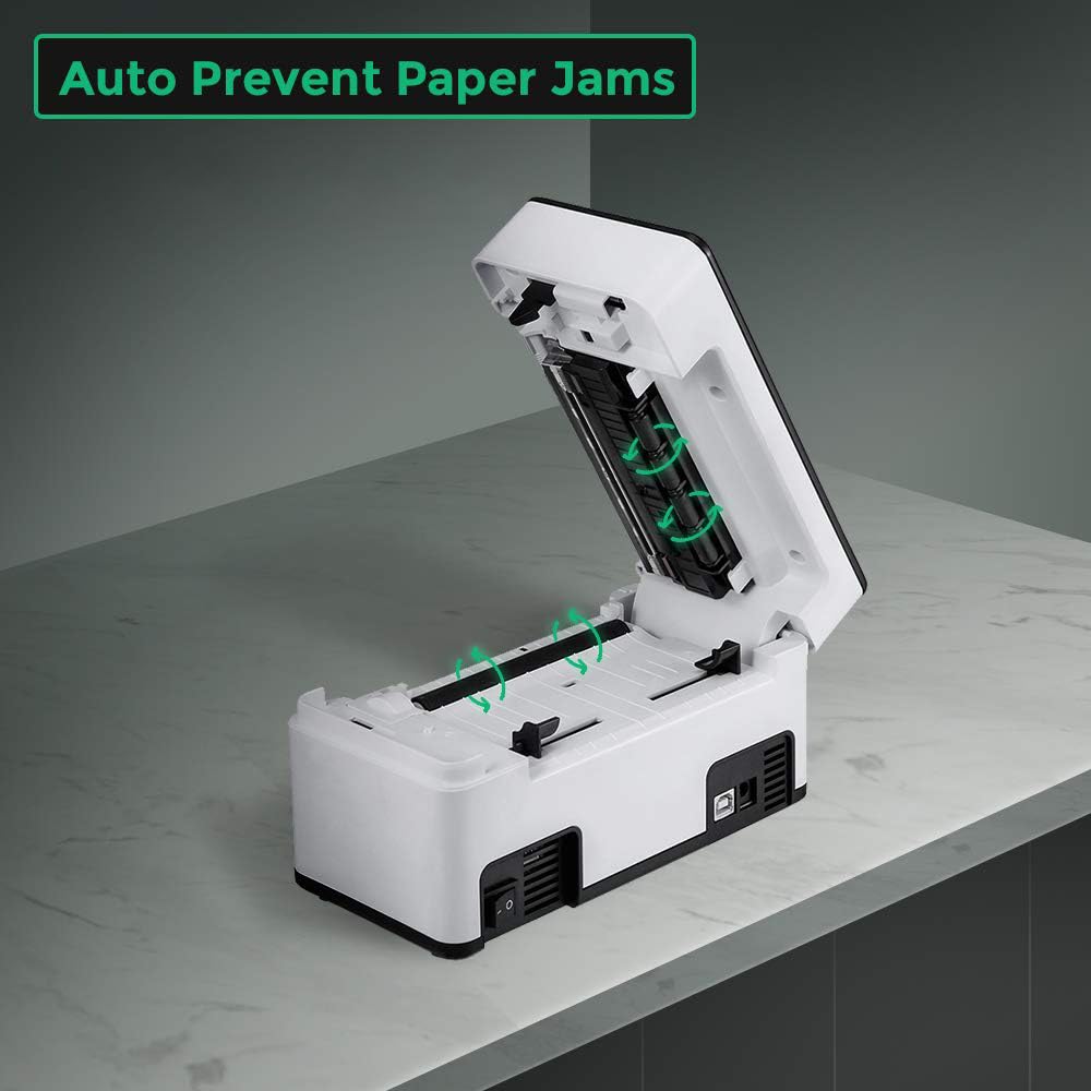 MUNBYN Blue Label Printer, 150 mm/s Thermal Shipping Label Printer for Shipping Packages, Compatible with UPS, USPS, FedEx, Industrial Label Makers