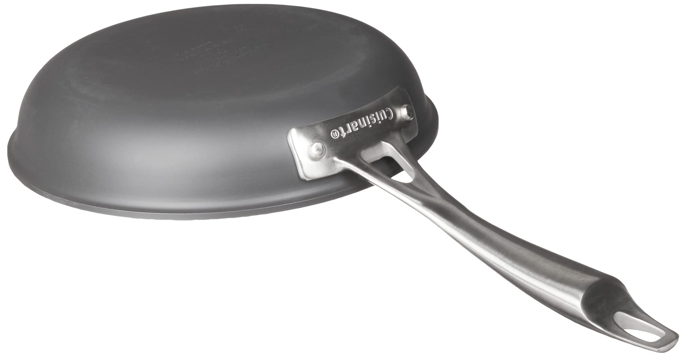 Cuisinart DSA22-20 Anodized Nonstick 8-Inch, Black/Stainless Steel Dishwasher-Safe-Hard, Open Skillet