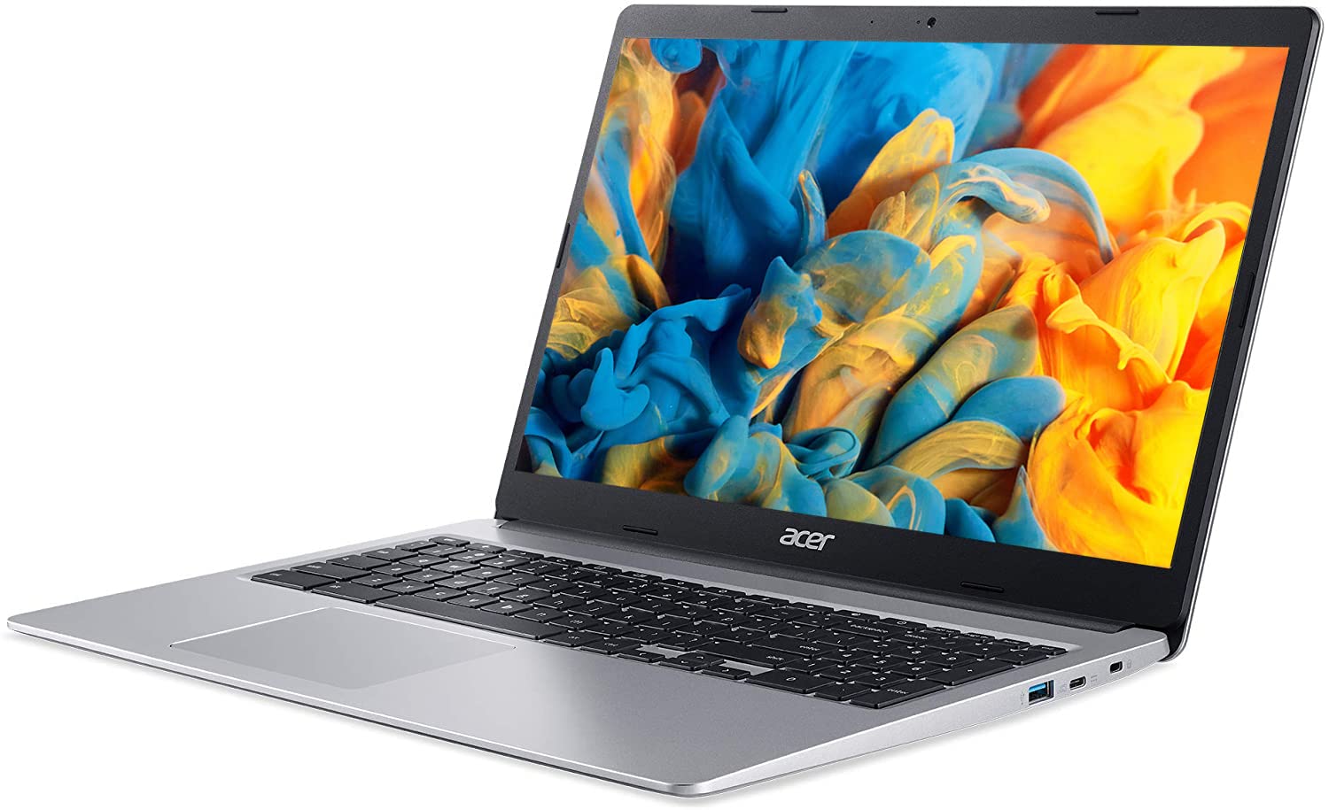 Acer 2022 15inch HD IPS Chromebook, Intel Dual-Core Celeron Processor Up to 2.55GHz, 4GB RAM, 32GB Storage, Super-Fast WiFi Up to 1300 Mbps, Chrome OS-(Renewed) (Dale Silver)