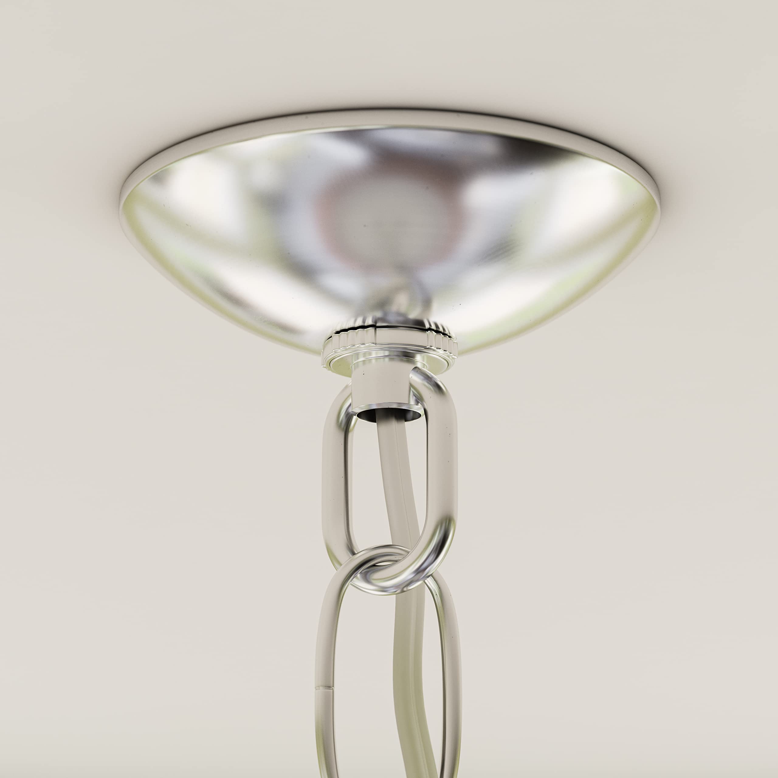 Kenroy Home Casual 3 Light Pendant ,20 Inch Height, 22 Inch Diameter with Brushed Steel Finish