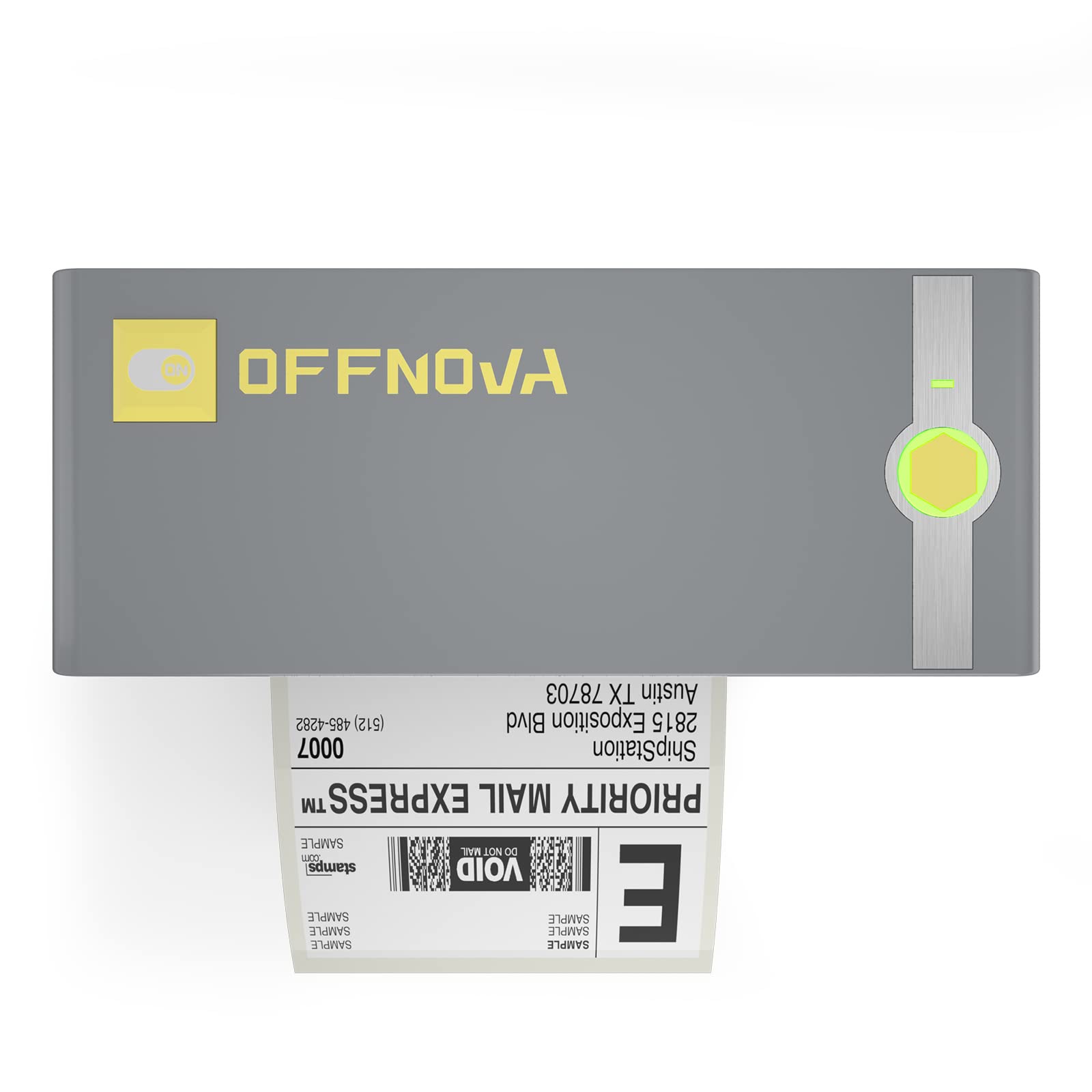 OFFNOVA Thermal Label Printer, 200mm/s High Speed 4" x 6" USB Shipping Label Printer for Small Business, 203 DPI Commercial Grade, Compatible with Mac OS, Windows, USPS, UPS and More