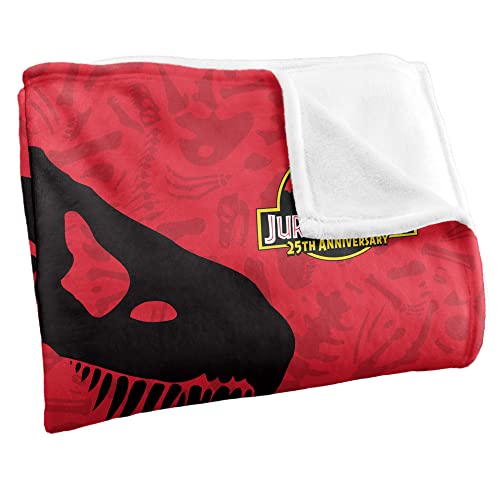 Jurassic Park 25Th Anniversary Officially Licensed Silky Touch Super Soft Throw Blanket 50" x 60"