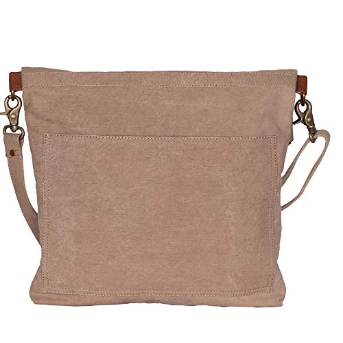 Mona B Luna Upcycled Recycled Durrie Vegan Tote Handbag with RFID Blocking