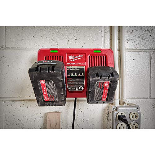 Milwaukee 48-59-1802 M18 Dual Bay Simultaneous Rapid Lithium-Ion Charger
