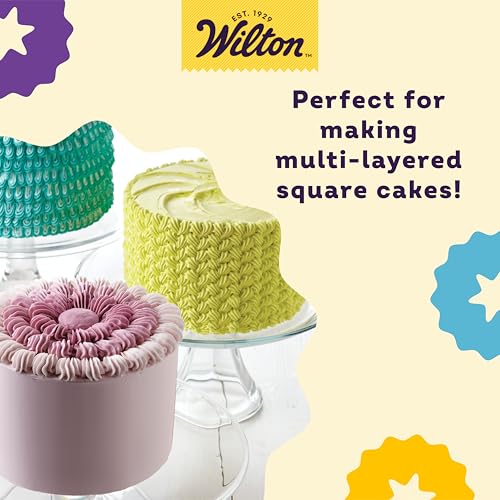 Wilton Performance Pans Aluminum Round Cake Pan, 6 x 2 in., Pack of 4)