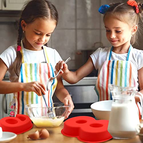 Yhywcy Number Cake Pan 10 Inch Large Silicone Number Cake Pans Baking Number Cake Molds for Birthday Wedding Anniversary Graduation(Number 5)