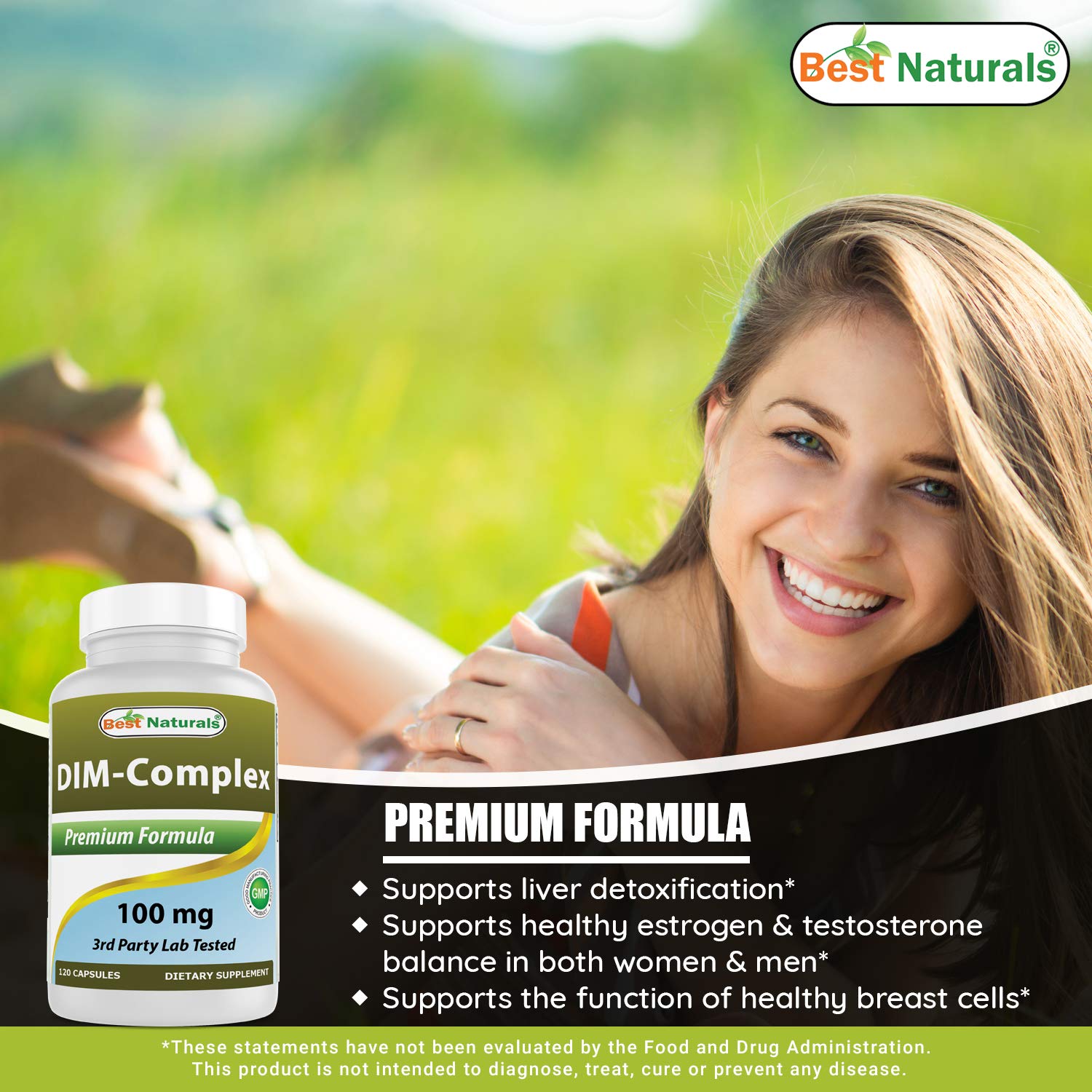 Calcium D-Glucarate 200 mg & DIM Supplement 100 mg