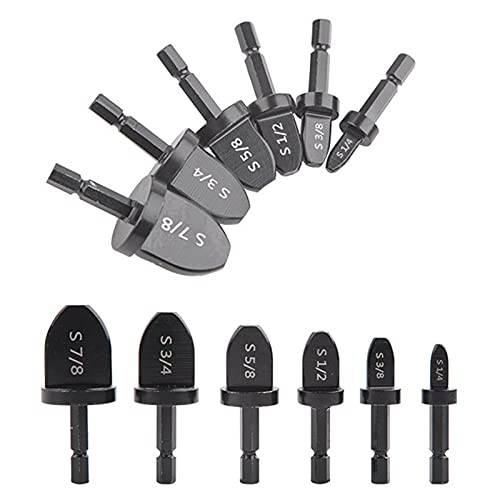 Yu&Yang HVAC Repairing Set Air Conditioner Copper Tube Expander Swaging Tool Manual Copper Pipe Swage Too Expander Drill Bit Soft Copper tubing Tool bit with 1/4'', 3/8'',1/2'', 5/8'',3/4'',7/8''Bits