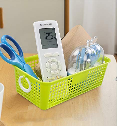 Tstorage Colorful Small Plastic Storage Baskets, Desktop storage basket, 6 Packs