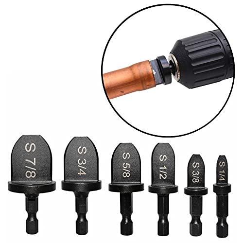 Yu&Yang HVAC Repairing Set Air Conditioner Copper Tube Expander Swaging Tool Manual Copper Pipe Swage Too Expander Drill Bit Soft Copper tubing Tool bit with 1/4'', 3/8'',1/2'', 5/8'',3/4'',7/8''Bits