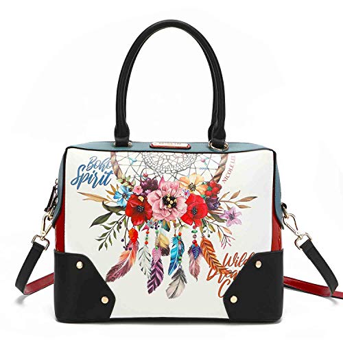 BOHEMIAN WHITE MODERN CHIC TOTE BAG