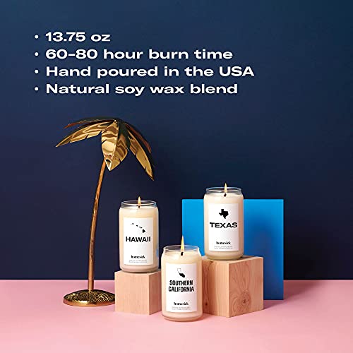 Homesick Premium Scented Candle, Southern California - Scents of Orange, Lemon, Rose, 13.75 oz, 60-80 Hour Burn, Natural Soy Blend Candle Home Decor, Relaxing Aromatherapy Candle
