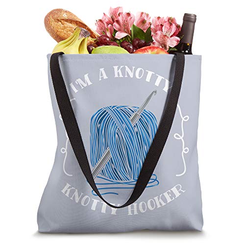 I'm A Knotty Knotty Hooker Funny Crochet Gag Gift Tote Bag