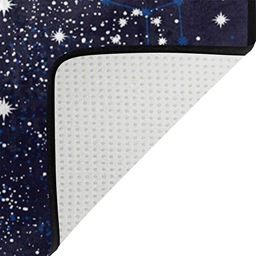 ALALAL Star Sky Area Rug, Space Galaxy Rug, Constellation Rugs for Living Room Rug Carpet for Bedroom 5'x7' (80 x 58 inch) Blue
