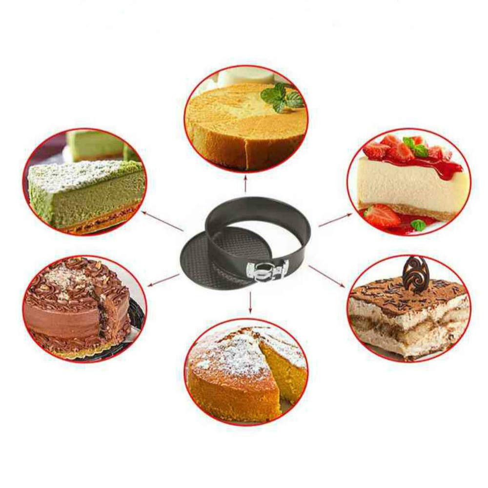 6 Inch Non-stick Cake Mold Springform Pan With 50 Pcs Non-stick Round Circles Parchment Sheet Nonstick Leakproof Cheesecake Pan