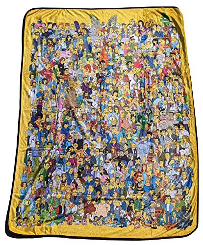 The Simpsons Fleece Throw Blanket, Multicolor, One Size
