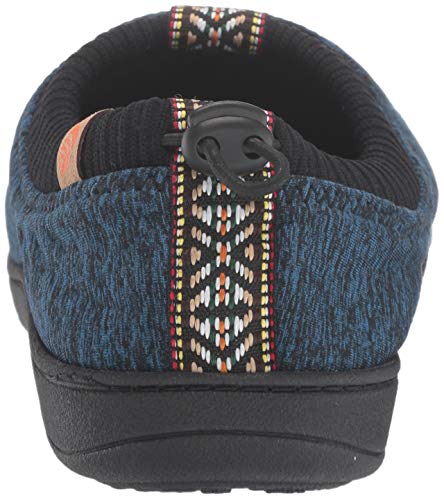 Acorn Women's Explorer Water Repellent Moc Slipper with Adjustable Toggle, Navy Blue Heather, Large