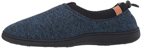 Acorn Women's Explorer Water Repellent Moc Slipper with Adjustable Toggle, Navy Blue Heather, Large