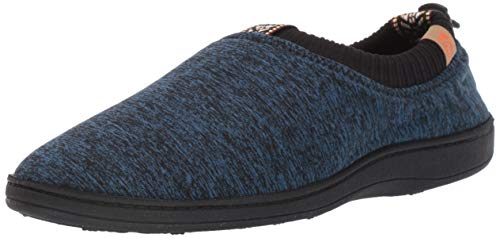 Acorn Women's Explorer Water Repellent Moc Slipper with Adjustable Toggle, Navy Blue Heather, Large