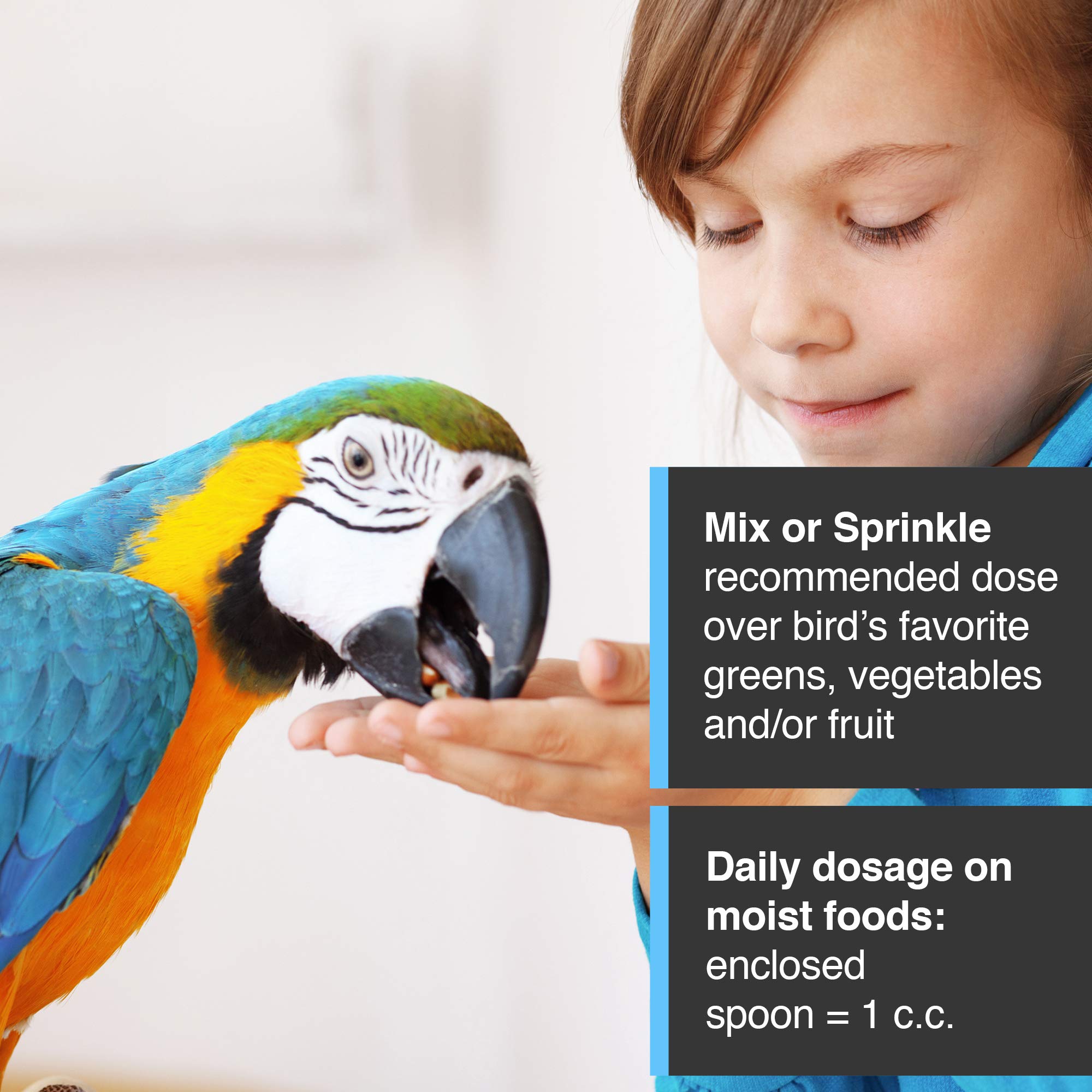 HARI Prime Parrot Vitamin, Mineral and Amino Acid Supplement for Seed Eating Birds, 11.3oz