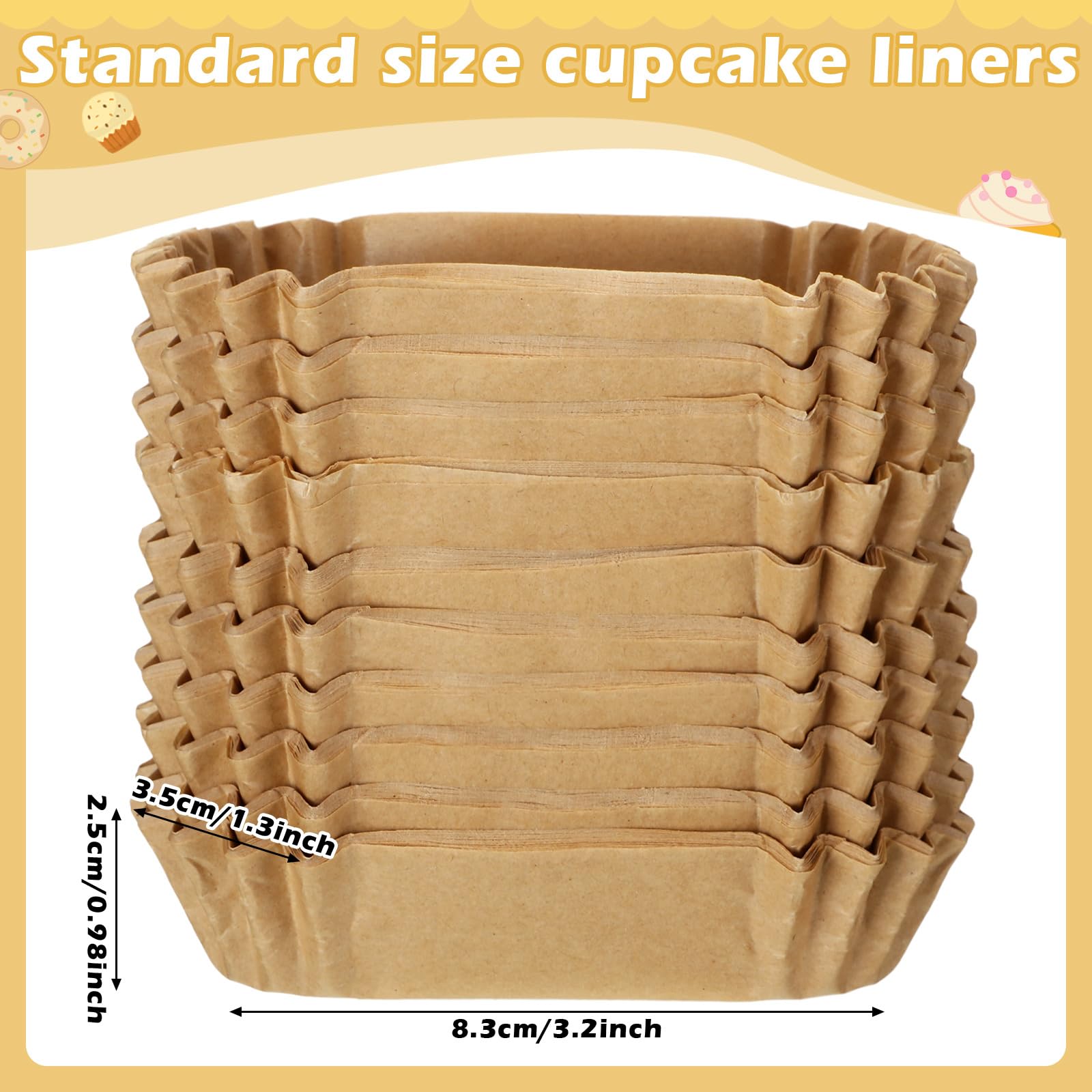 Mifoci 600 Pcs Oval Cupcake Papers Disposable Brownie Baking Cups Cake Loaf Pan Liners Boat Shaped Mini Muffin Cupcake Wrappers for Weddings Birthdays (Solid Style)
