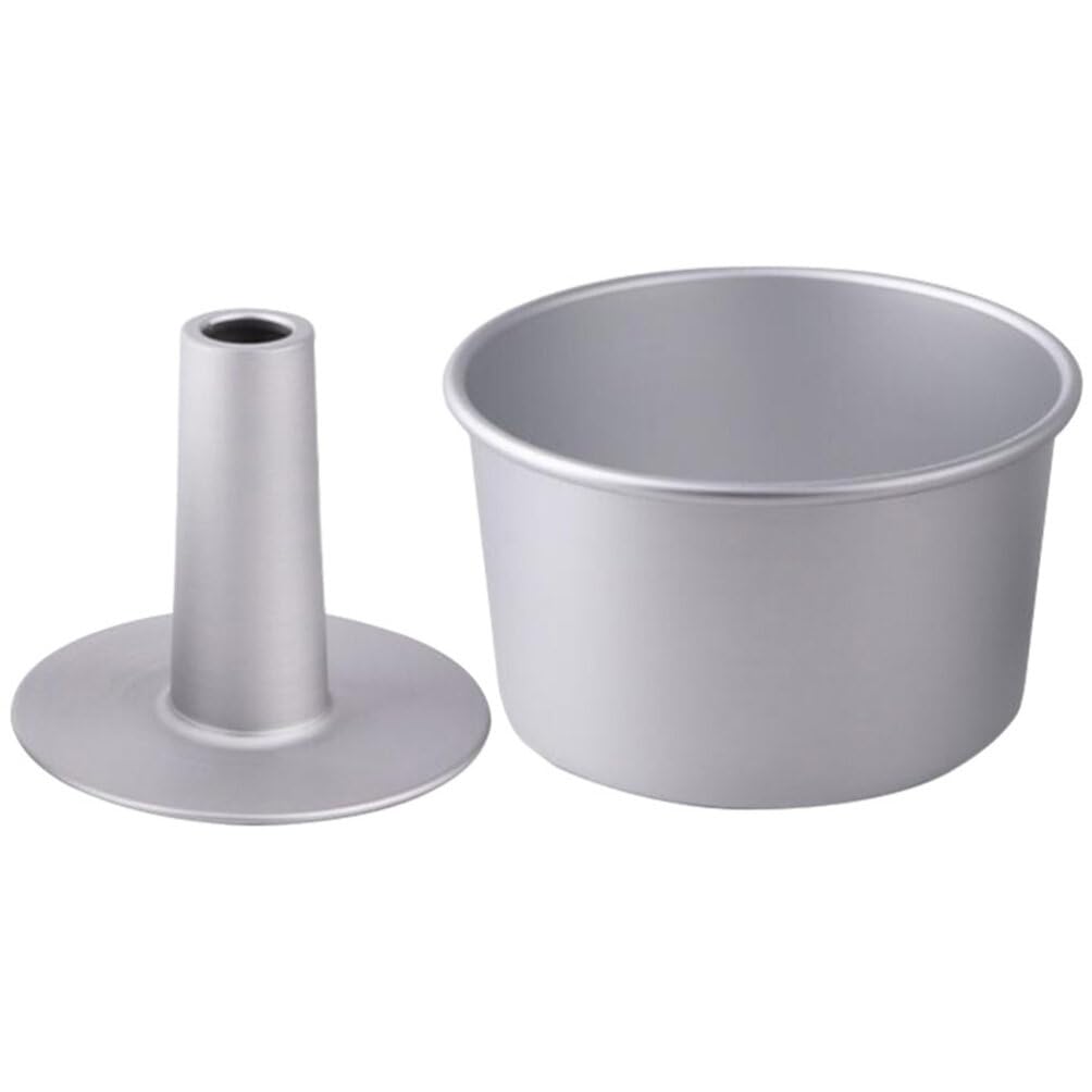 BESTonZON Angel Cake Baking Pan 4 Inch Non-stick Food Cake Pan Chiffon Tube Donut Mold Pound Cake Pan Mold Baking Tin for Cake Muffins Biscuit Bagels Baking