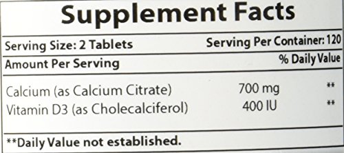Best Naturals Calcium Citrate with Vitamin D-3 240 Tablets (240 Count (Pack of 1))