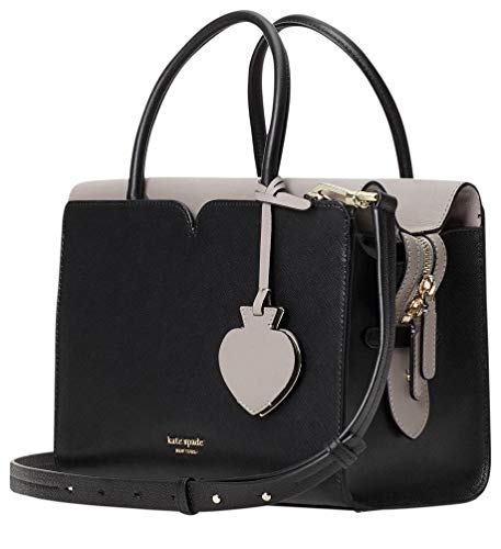 kate spade new york Spencer Medium Leather Satchel (Black)