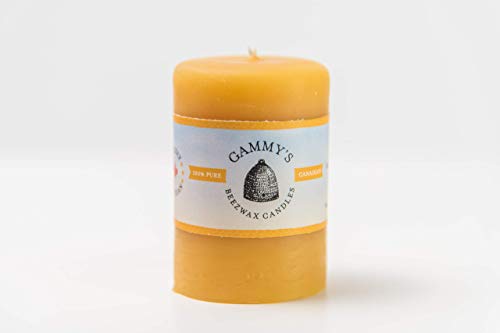 Smooth Brothers Beeswax Pillars Set of Three (3) - 2"x3", 2"x5" and 3.1"x3" - 100% Pure Beeswax by Gammy's Beezwax Candles
