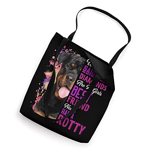 Rottweilers Are A Girls Best Friend Dog Mama Rotty Lover Mom Tote Bag