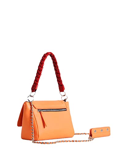 Desigual woMens Casual Across Body Bag, Orange, U US