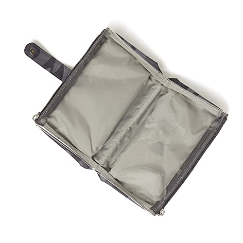Baggallini womens Carryall Case, Dark Grey Camo Print, One Size US