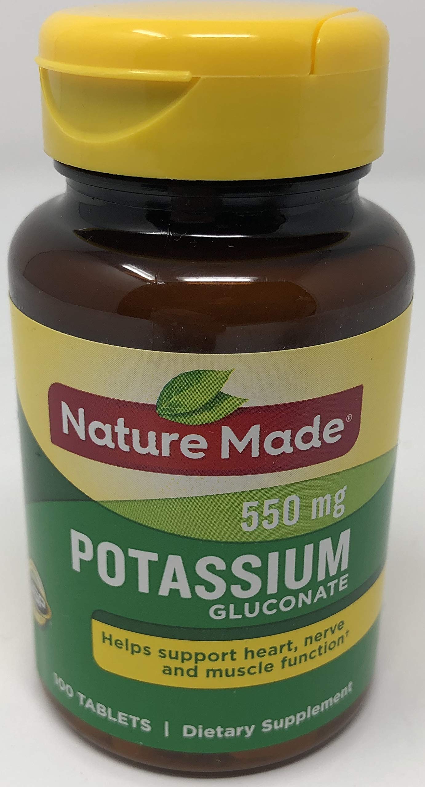 Potassium Gluconate Nature Made 550mg, 100 Count Pack of 4