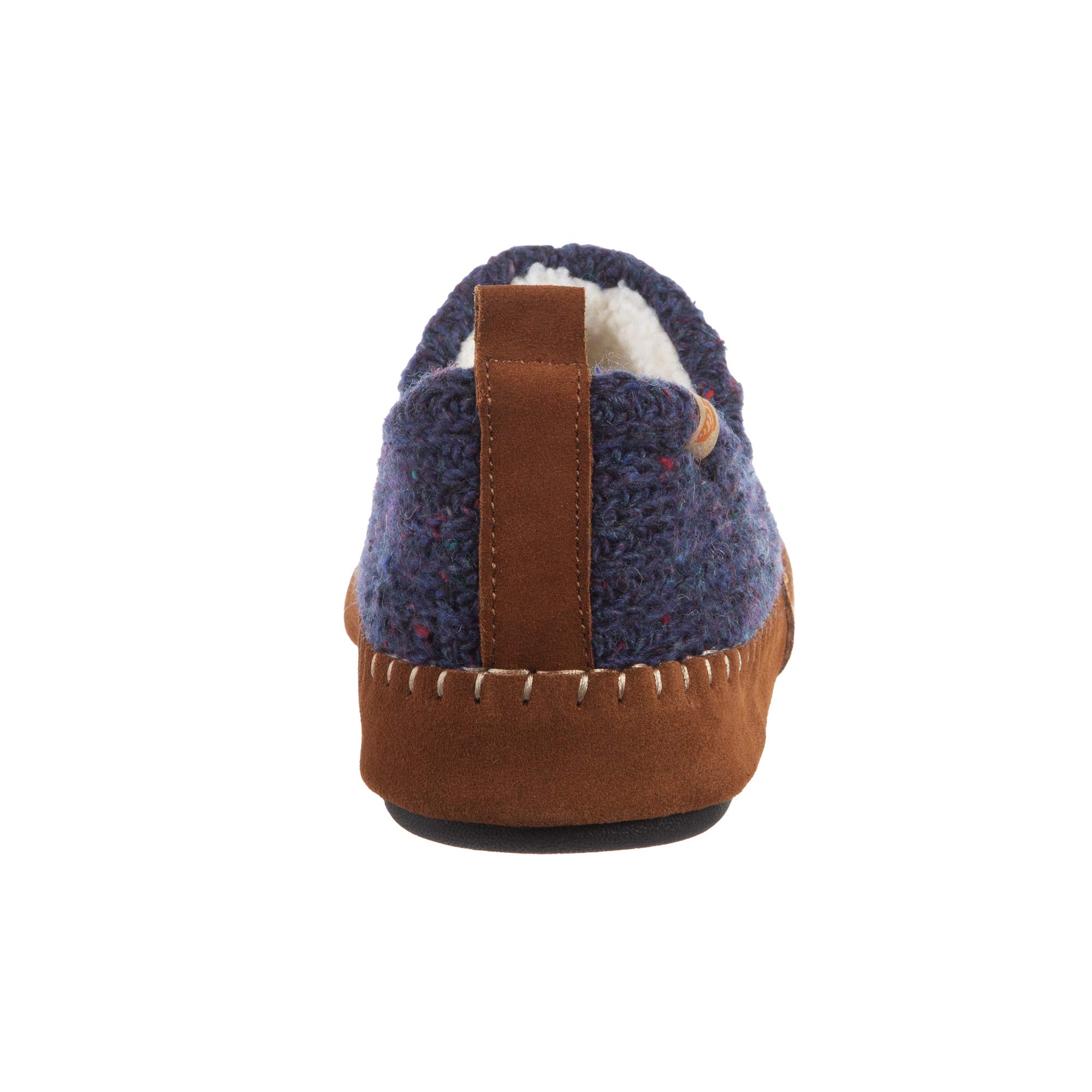 Acorn womens Camden Recycled Moccasin With Berber Lining Slipper, Navy Blue, 9-Aug US