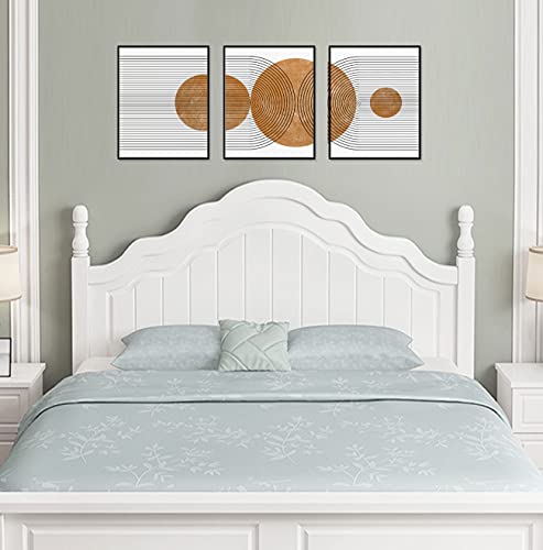 Mid Century Modern Print Geometric Wall Decor Abstract Lines Art Set Above Bed Wall Art Arch Art Mid Century Decor Set Of 3 UNFRAMED 11X14INCH