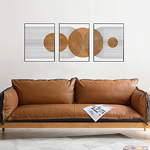 Mid Century Modern Print Geometric Wall Decor Abstract Lines Art Set Above Bed Wall Art Arch Art Mid Century Decor Set Of 3 UNFRAMED 11X14INCH