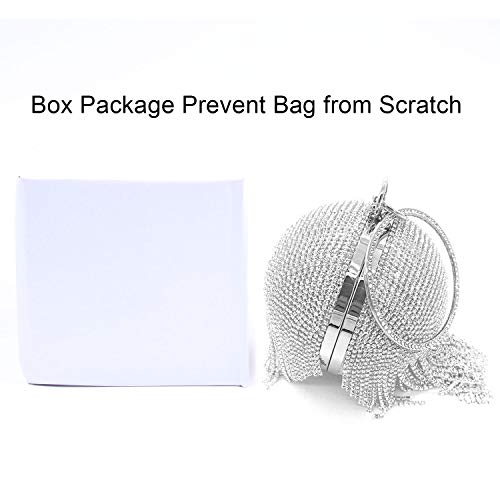Oweisong Women’s Round Ball Evening Bag Clutch Cage Purse Vintage Banquet Shoulder Handbag
