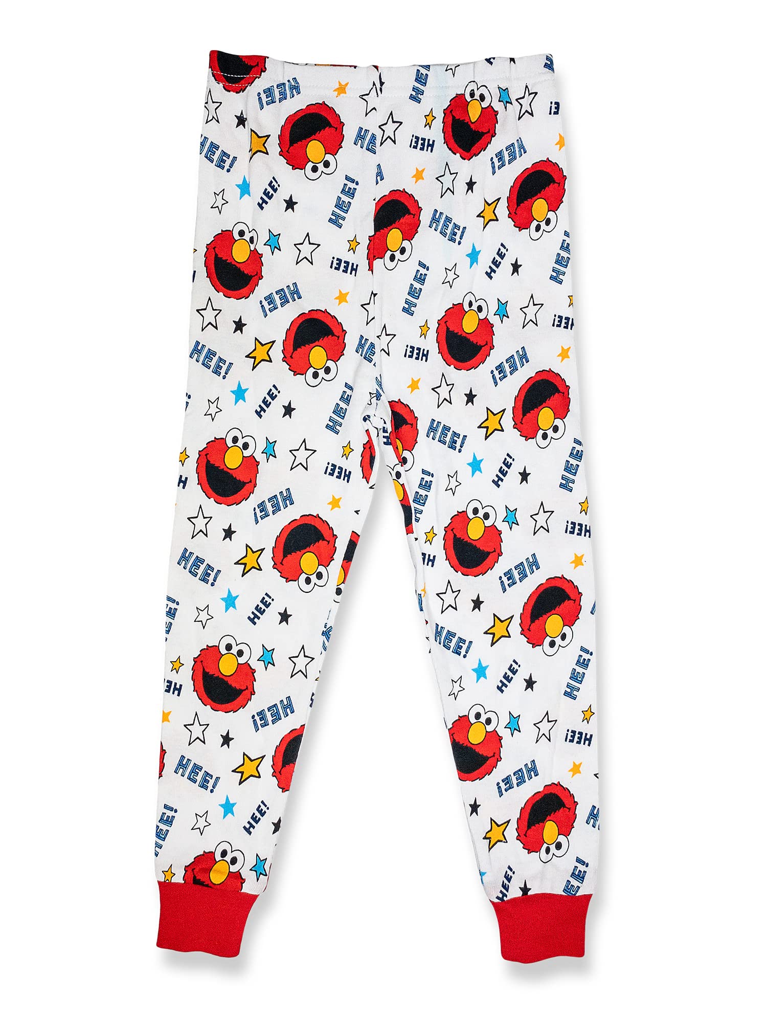 Sesame Street Elmo Toddler,2 Piece Pajama Set,with Matching Toddler Elmo Slippers, 100% Cotton, Red, Size 2T