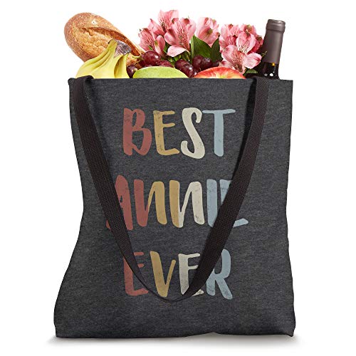Best Annie Ever Retro Vintage Name Gift Dark Heather Gray Tote Bag