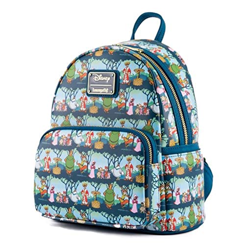 Loungefly Disney Robin Hood Sherwood All Over Print Womens Double Strap Shoulder Bag Purse