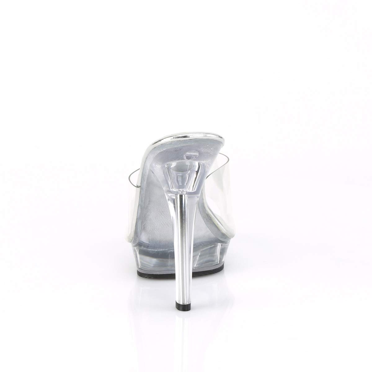 Pleaser Women's Lip-101,Clear,9 M