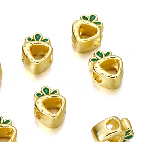 15pcs 2mm Mixed Zinc Alloy Pore Beads Loose Spacer Beads Metal Beads for Jewelry Making DIY Loose Beads