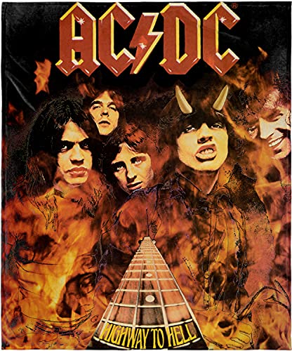 AC/DC Highway to Hell Blanket Music Album Cover Soft and Cuddly Plush Fleece Throw Blanket 48" x 60" (122cm x152cm)