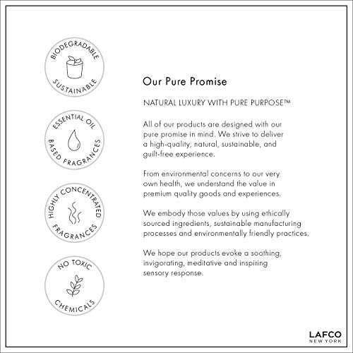 LAFCO NEW YORK β Travel Sized Scented Candle in Ski House Feu de Bois with Hints of Sandalwood, Leather Accord and Frankincense (4 oz.)